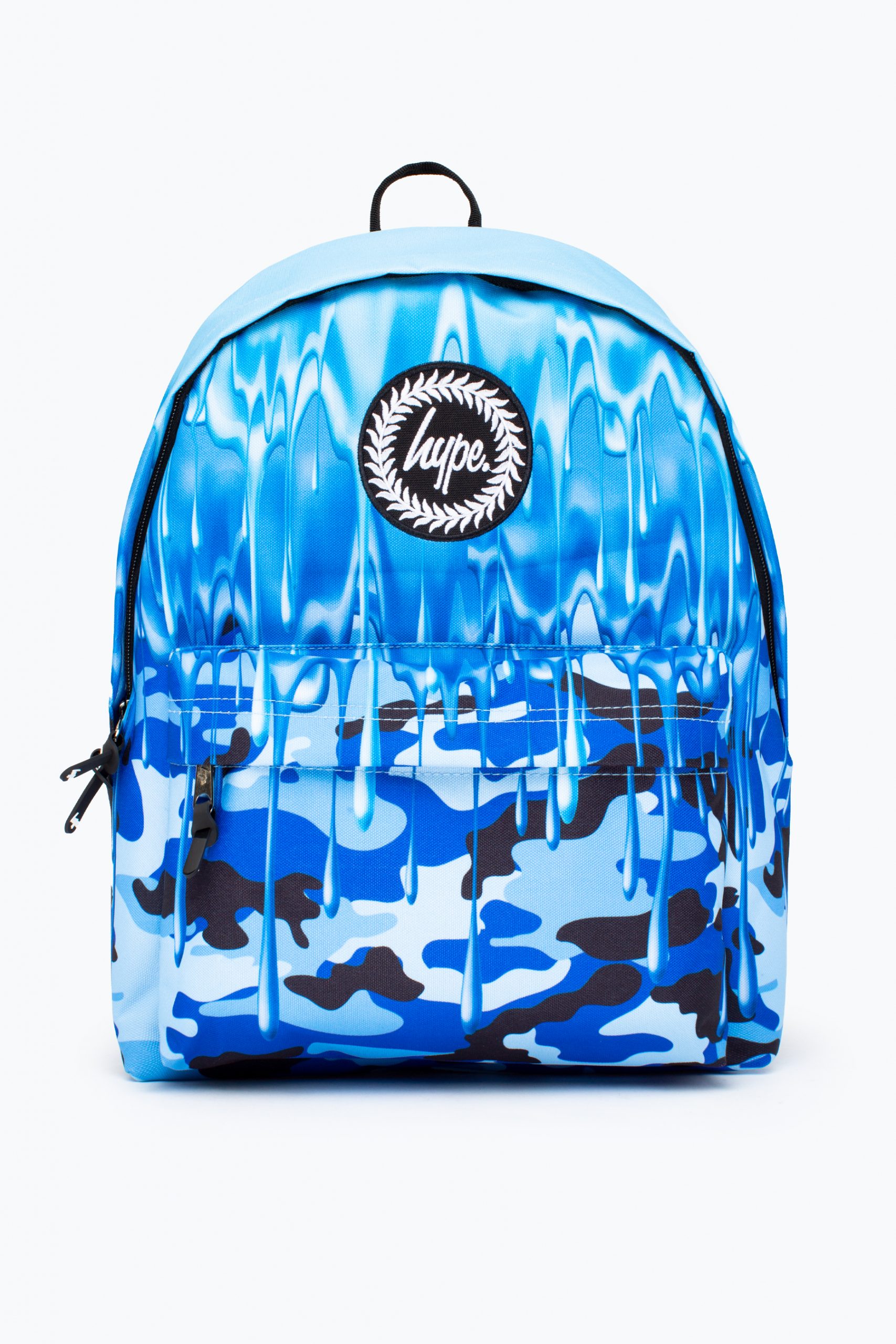 HYPE BLUE CAMO SLIME DRIPS BACKPACK - Victoria 2 Schoolwear